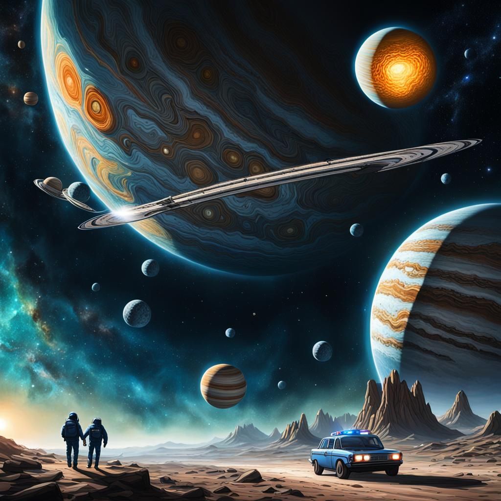 Random Objects in Space - AI Generated Artwork - NightCafe Creator