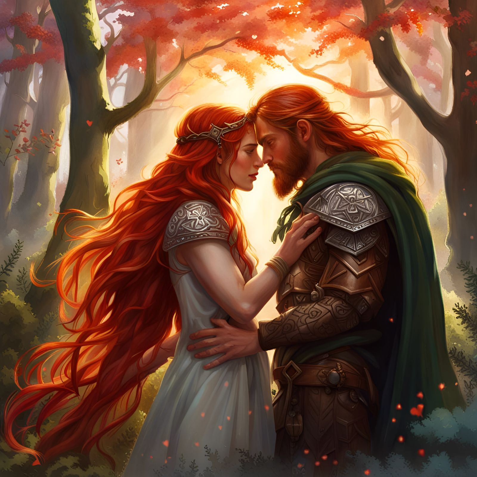 The Meeting of Freyr and Gerðr - AI Generated Artwork - NightCafe Creator