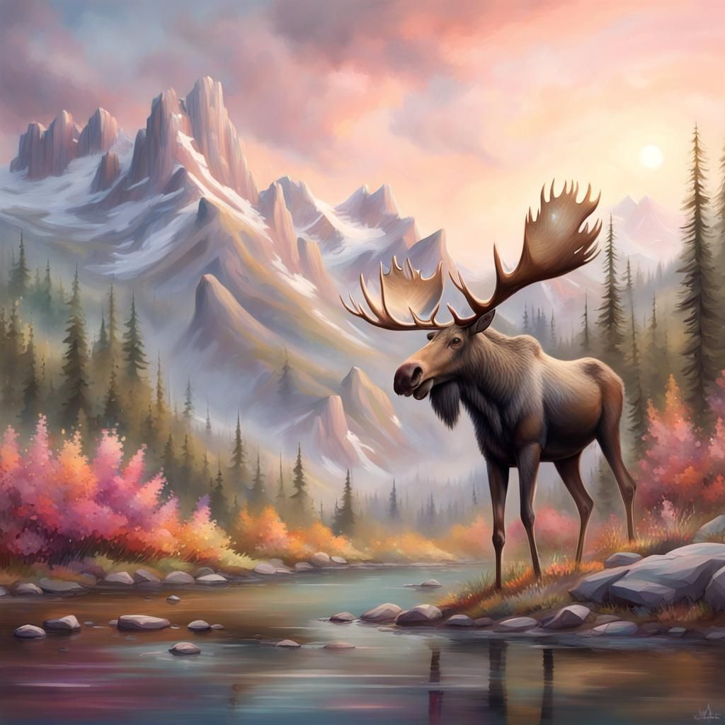 MOOSIN' IT - AI Generated Artwork - NightCafe Creator