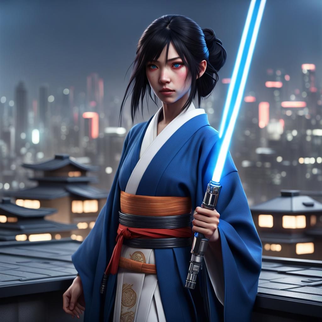 Alexis Clark, Jedi by laccident - AI Generated Artwork - NightCafe Creator