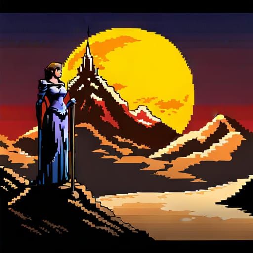 Pixel art, life on Andromeda * - AI Generated Artwork - NightCafe Creator