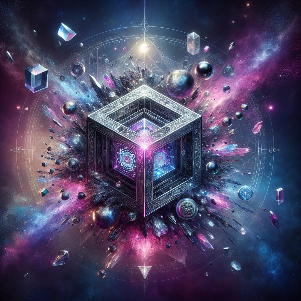 Metatron's Cube Creating - AI Generated Artwork - NightCafe Creator