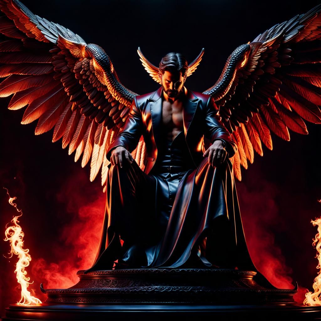 Fallen Angel - AI Generated Artwork - NightCafe Creator