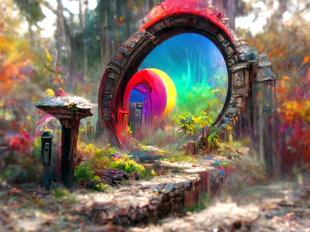 Colourful Portal to a Mystery world - AI Generated Artwork - NightCafe ...