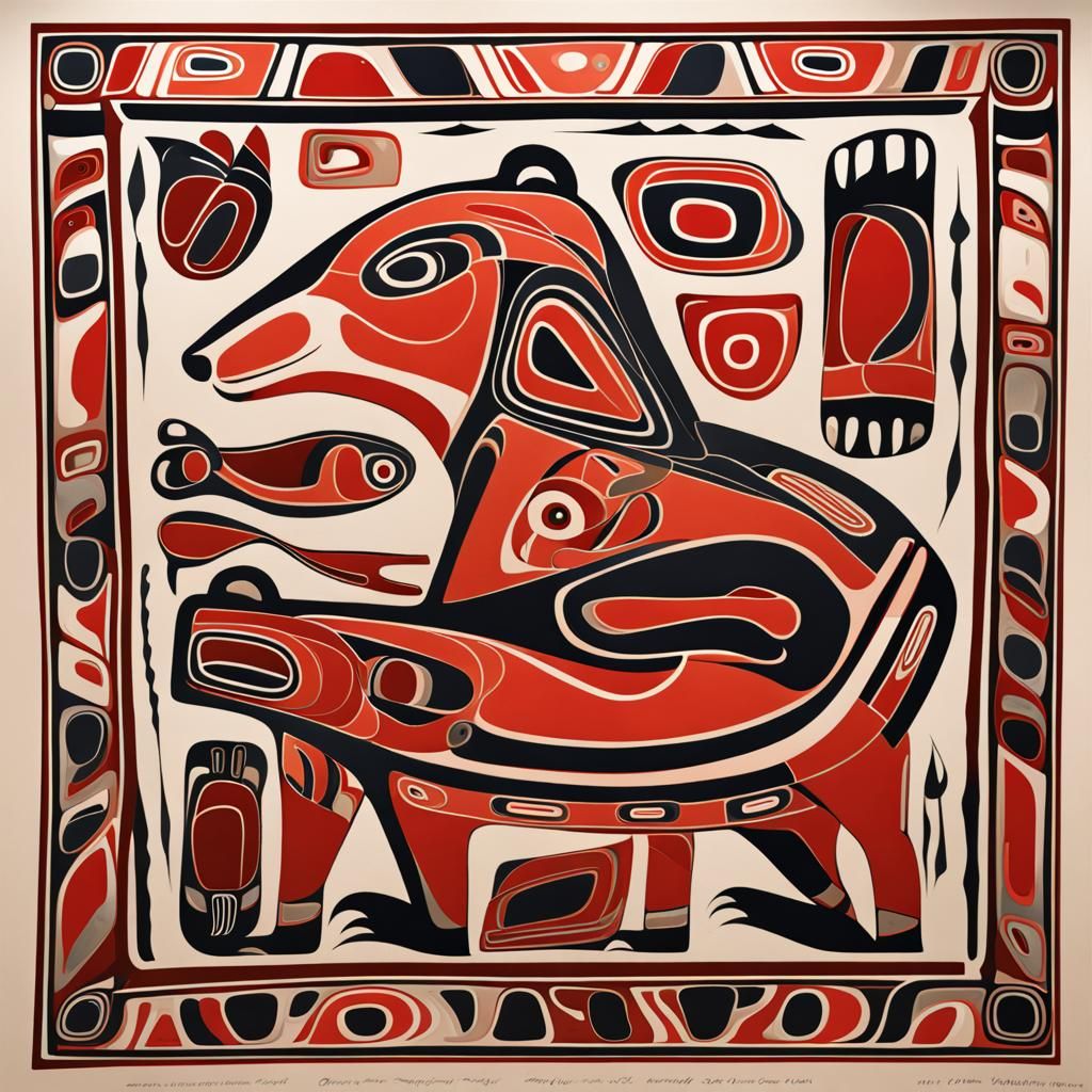 Tlingit Inspired Art 231216M - AI Generated Artwork - NightCafe Creator