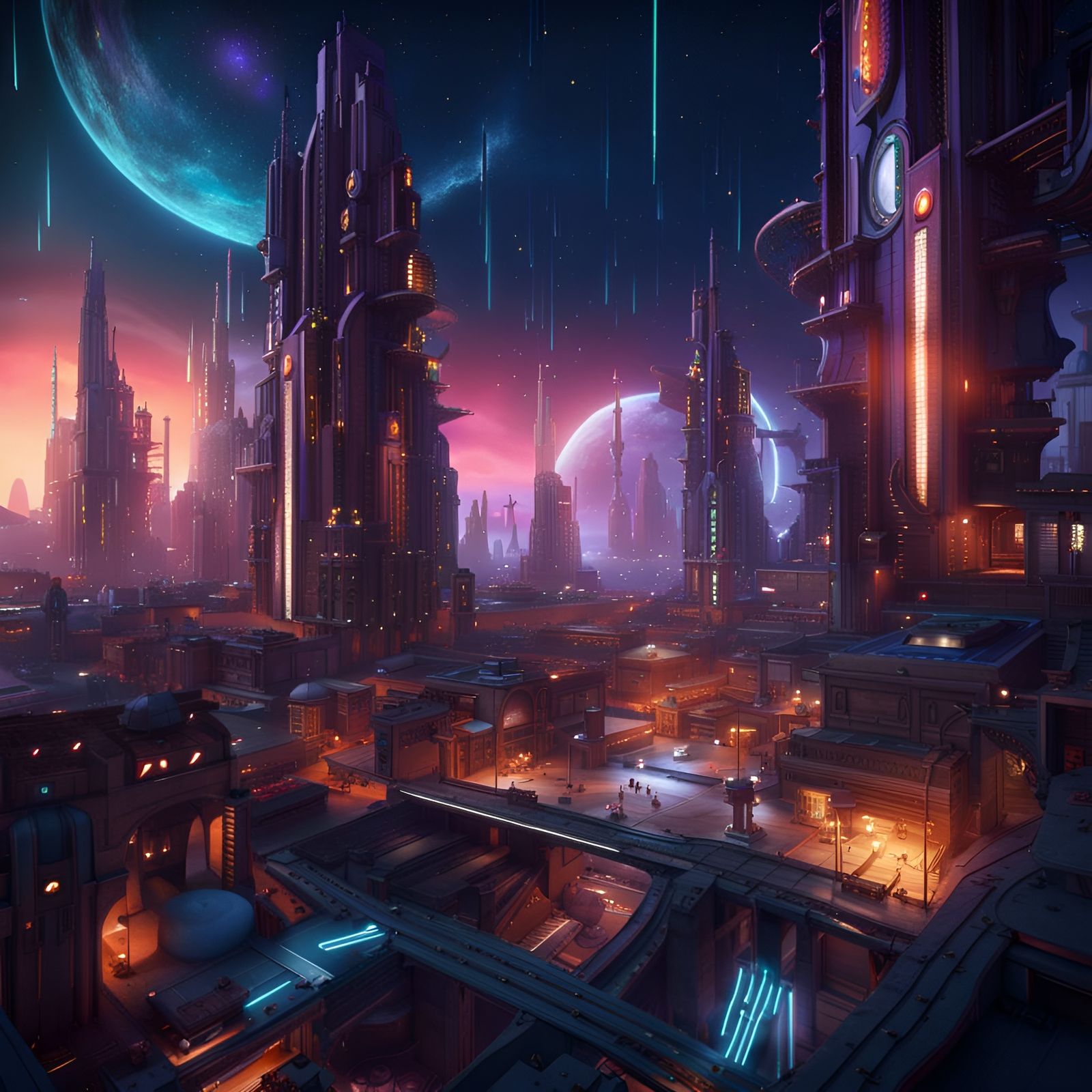 Night City. - AI Generated Artwork - NightCafe Creator