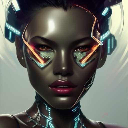 Cyber Head Shot : r/Ai_PoCs