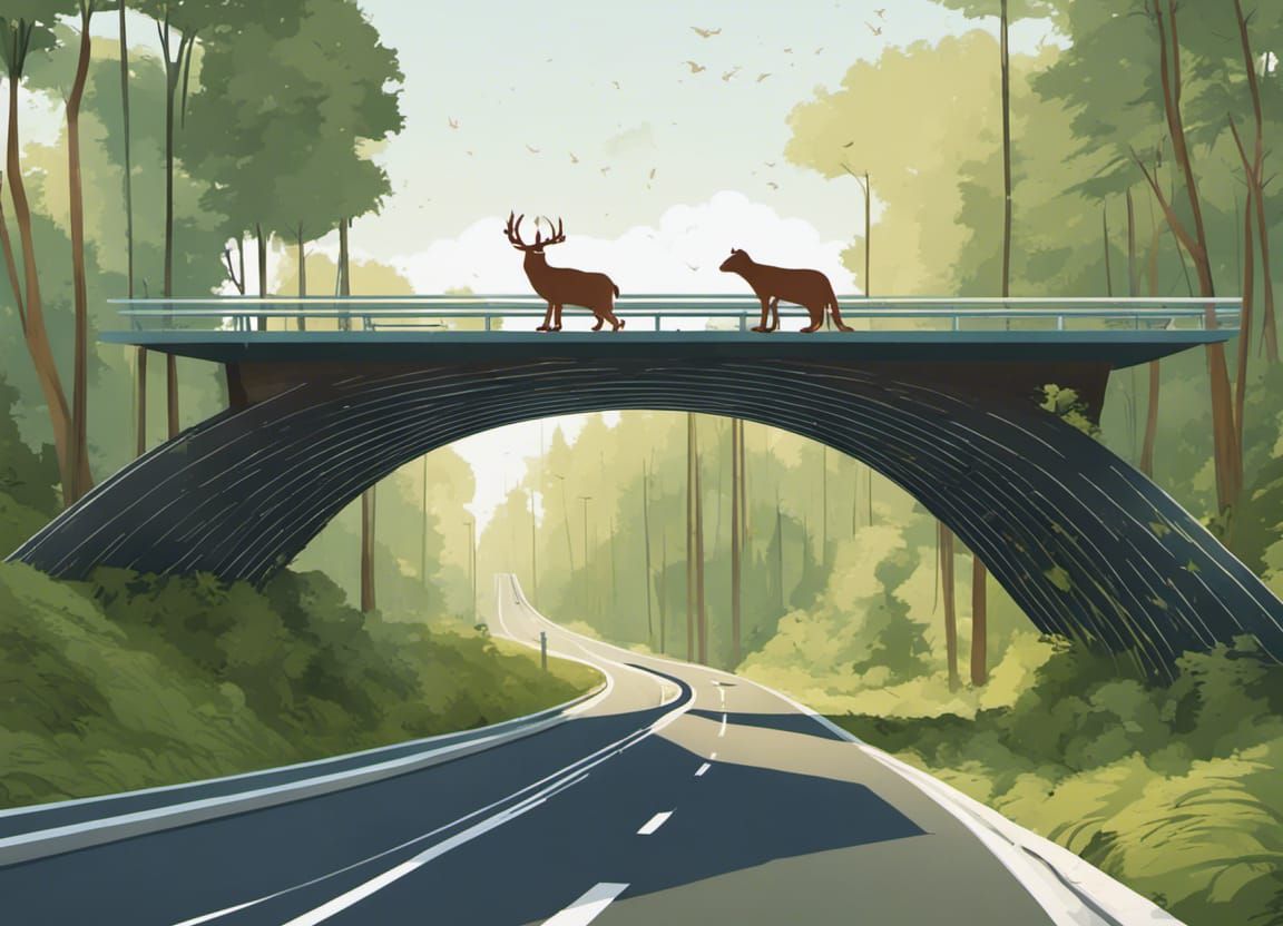 The bridge, the highway and the animals are what I wanted. But with a ...