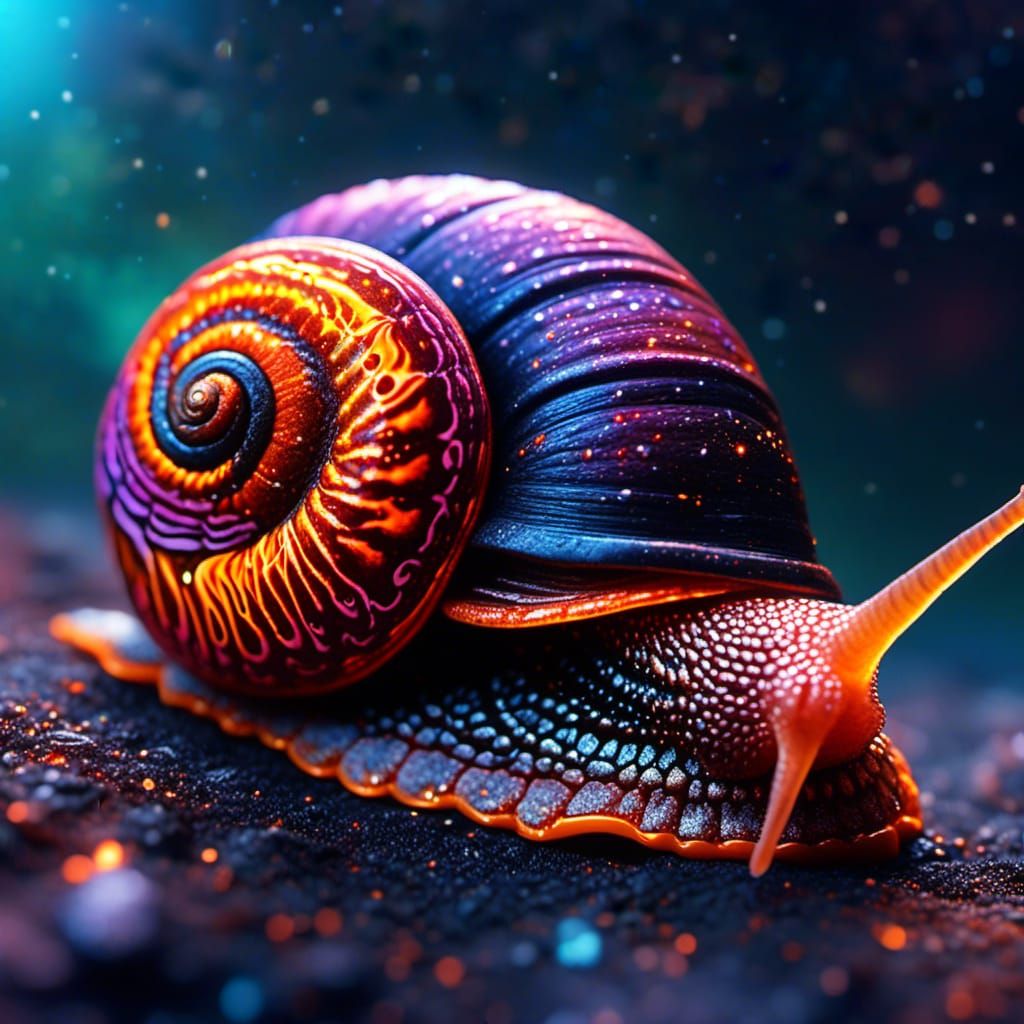 Lava Snail - AI Generated Artwork - NightCafe Creator