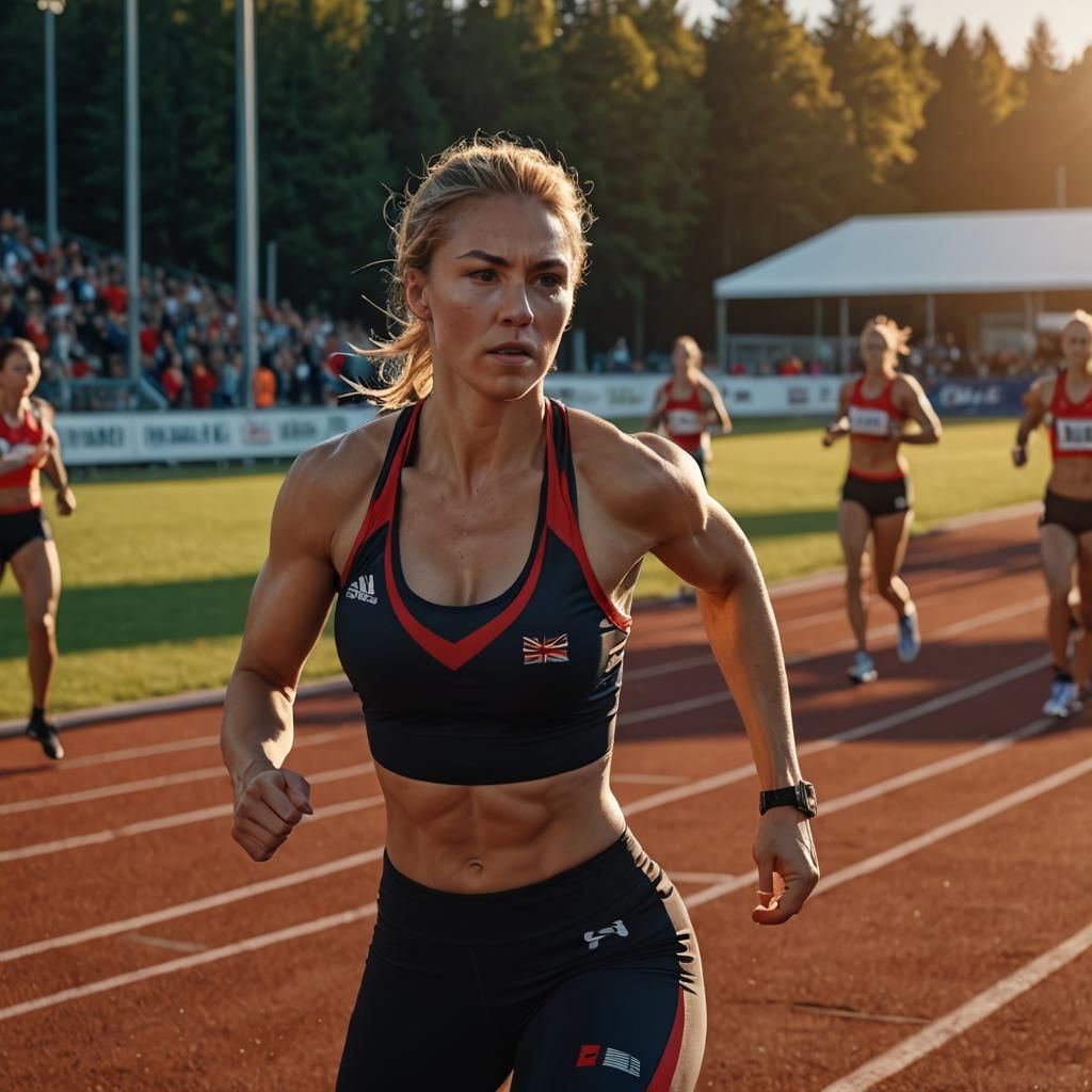 Track and field athlete. - AI Generated Artwork - NightCafe Creator
