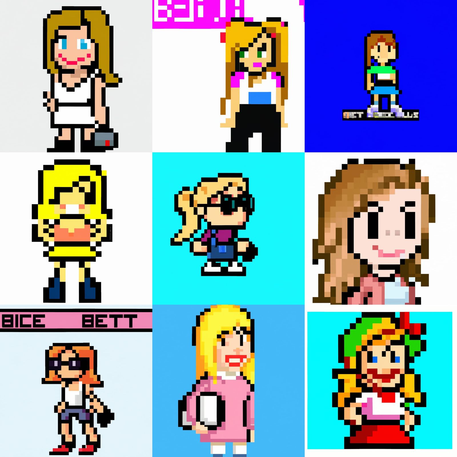 8-Bit Becky - AI Generated Artwork - NightCafe Creator