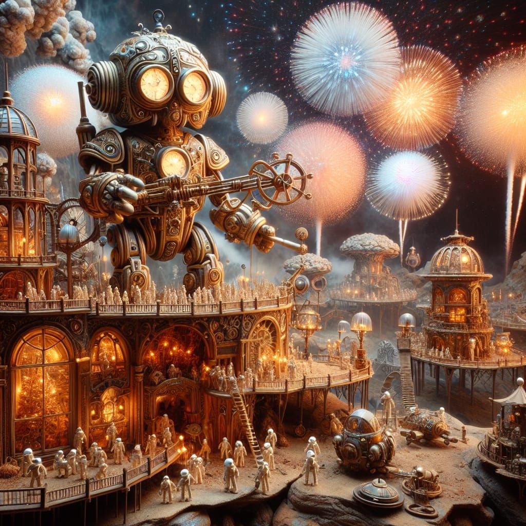 Bot Town - AI Generated Artwork - NightCafe Creator