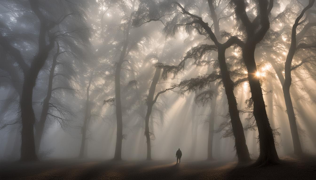 shadows in the fog - AI Generated Artwork - NightCafe Creator