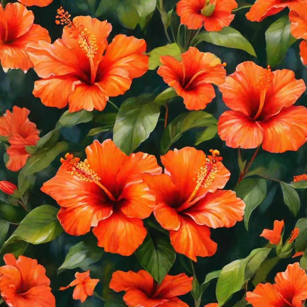 photorealistic, hyperdetailed, beautiful vivid vibrant colorful orange ...