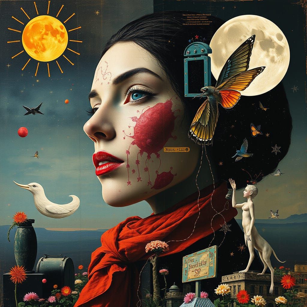 Cyberpunk Whimsy: Futuristic Creatures in a Kaleid... - AI Art