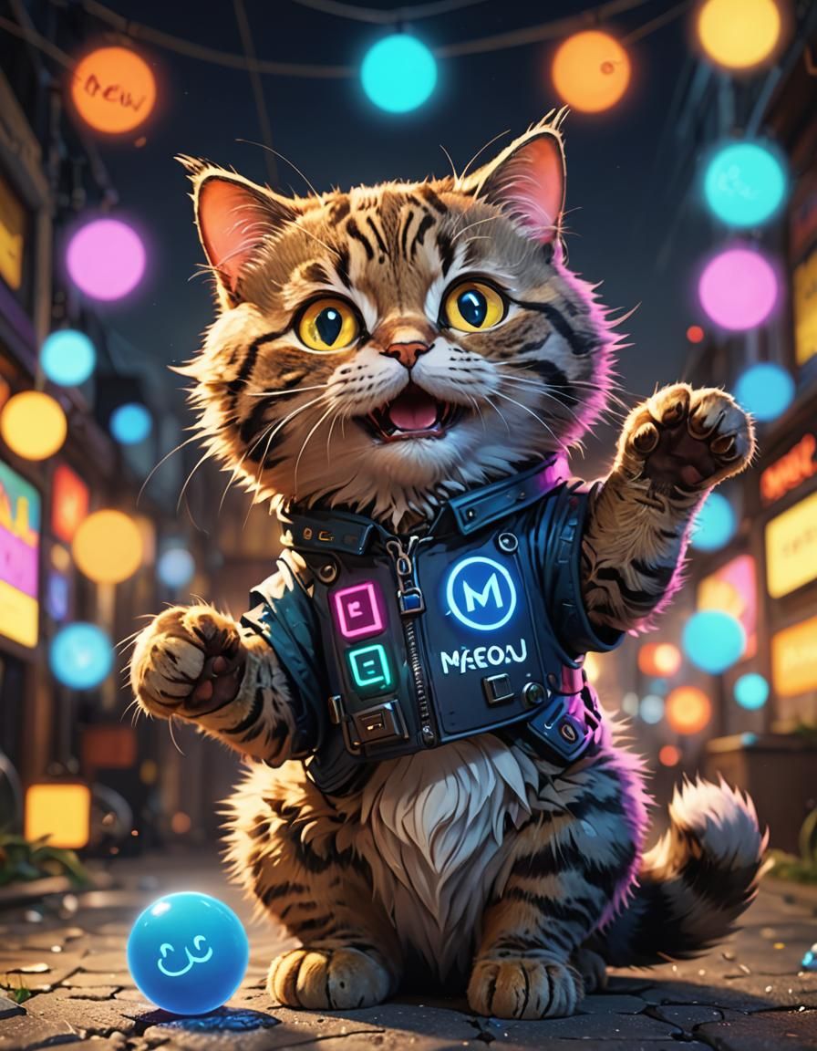 "Meow!" - AI Generated Artwork - NightCafe Creator