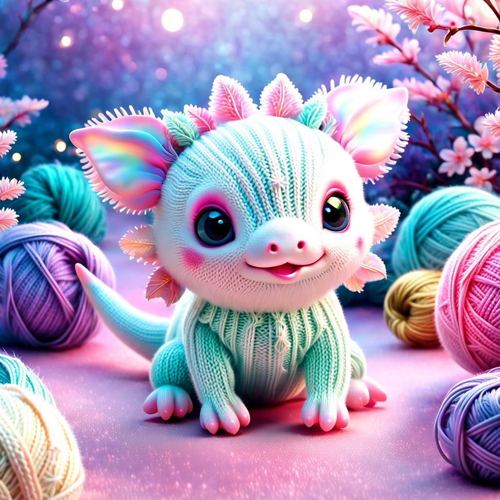 Axolotl Stuffy - AI Generated Artwork - NightCafe Creator