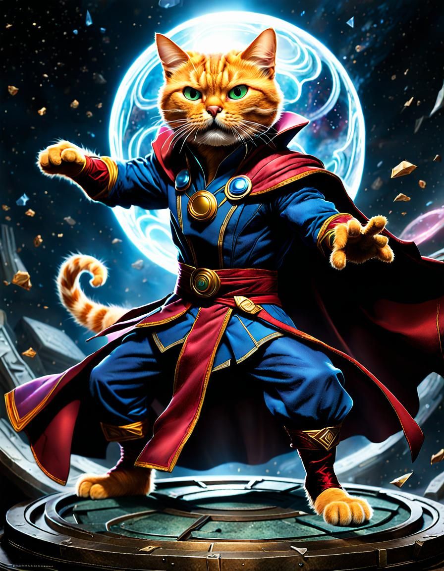 Dr. Garfield Strange - AI Generated Artwork - NightCafe Creator