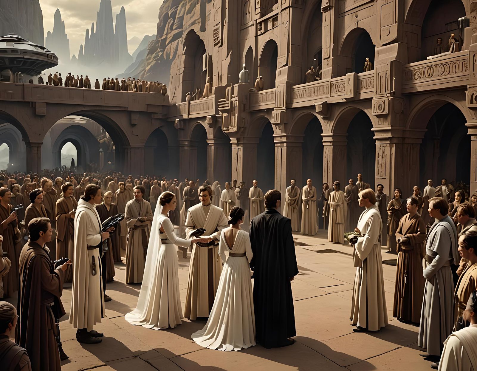 a jedi wedding - AI Generated Artwork - NightCafe Creator