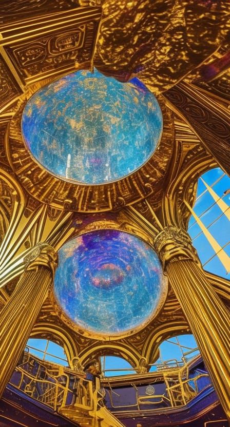 bismuth complex cosmic dome palace - AI Generated Artwork - NightCafe ...