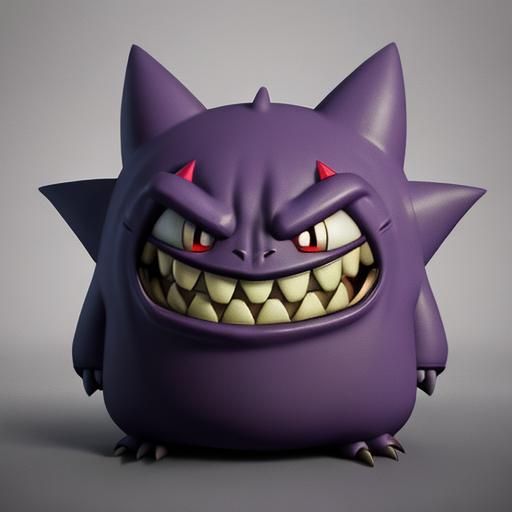 hyper realistic Gengar - AI Generated Artwork - NightCafe Creator