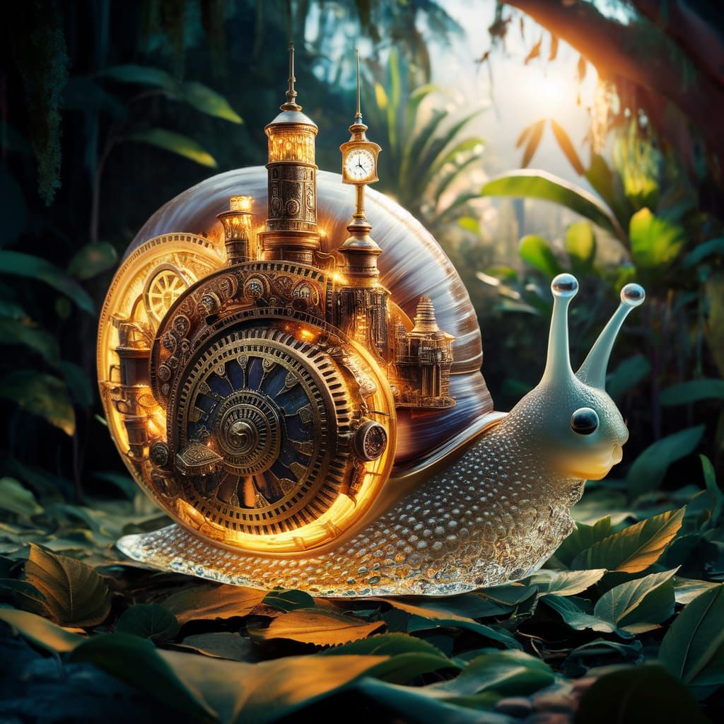 Snail City - AI Generated Artwork - NightCafe Creator