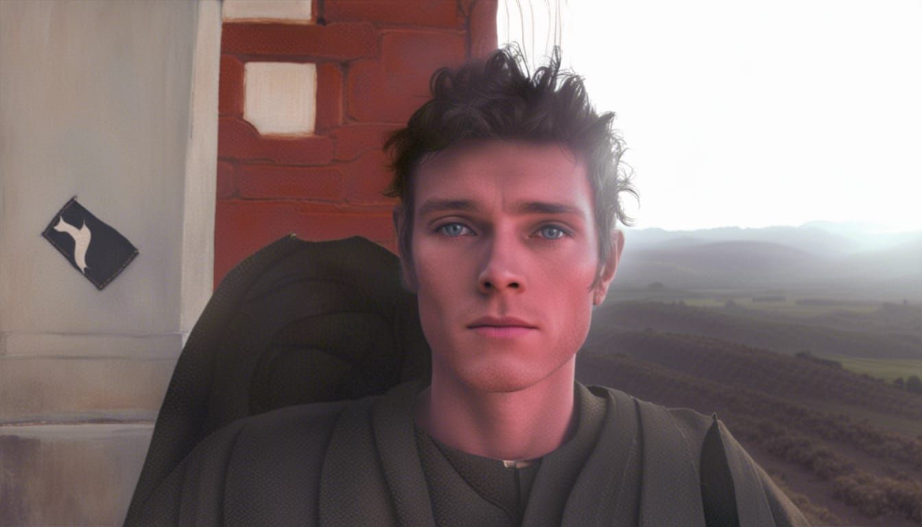 a person wearing Sci-Fi ancient Celtic armor, holding a rifle. - AI Generated Artwork ...