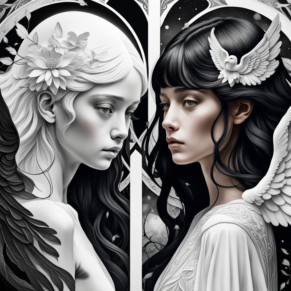 Duality - AI Generated Artwork - NightCafe Creator