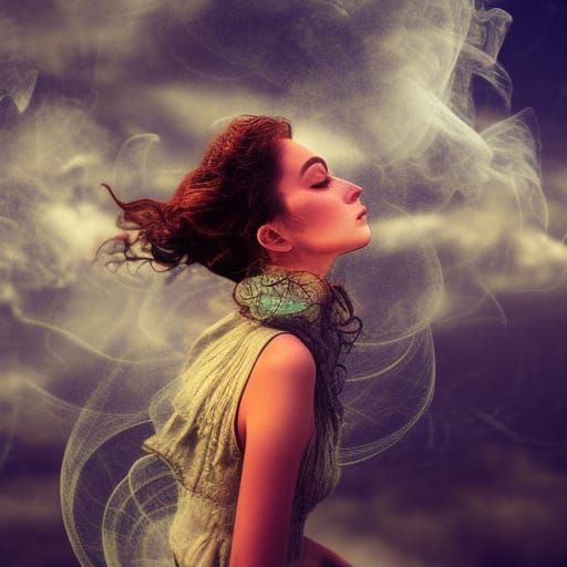 "''The wind Undecided Rolls a cigarette of air'' / 8k resolution ...