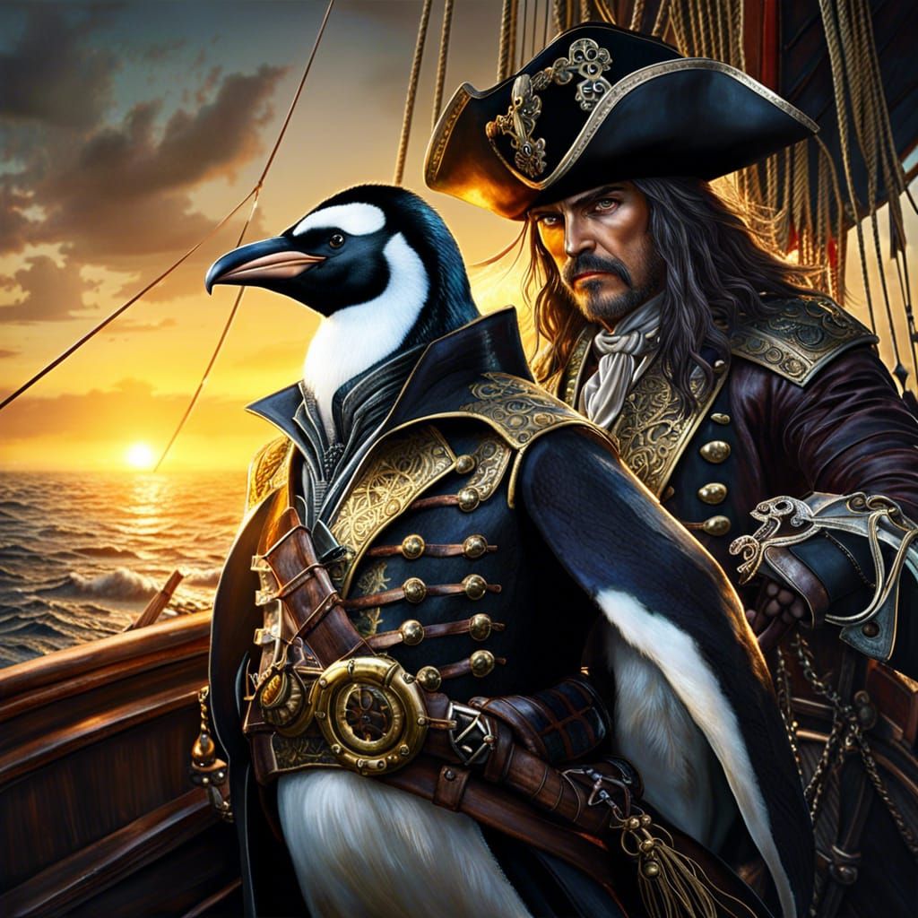 A dangerous penguin - AI Generated Artwork - NightCafe Creator