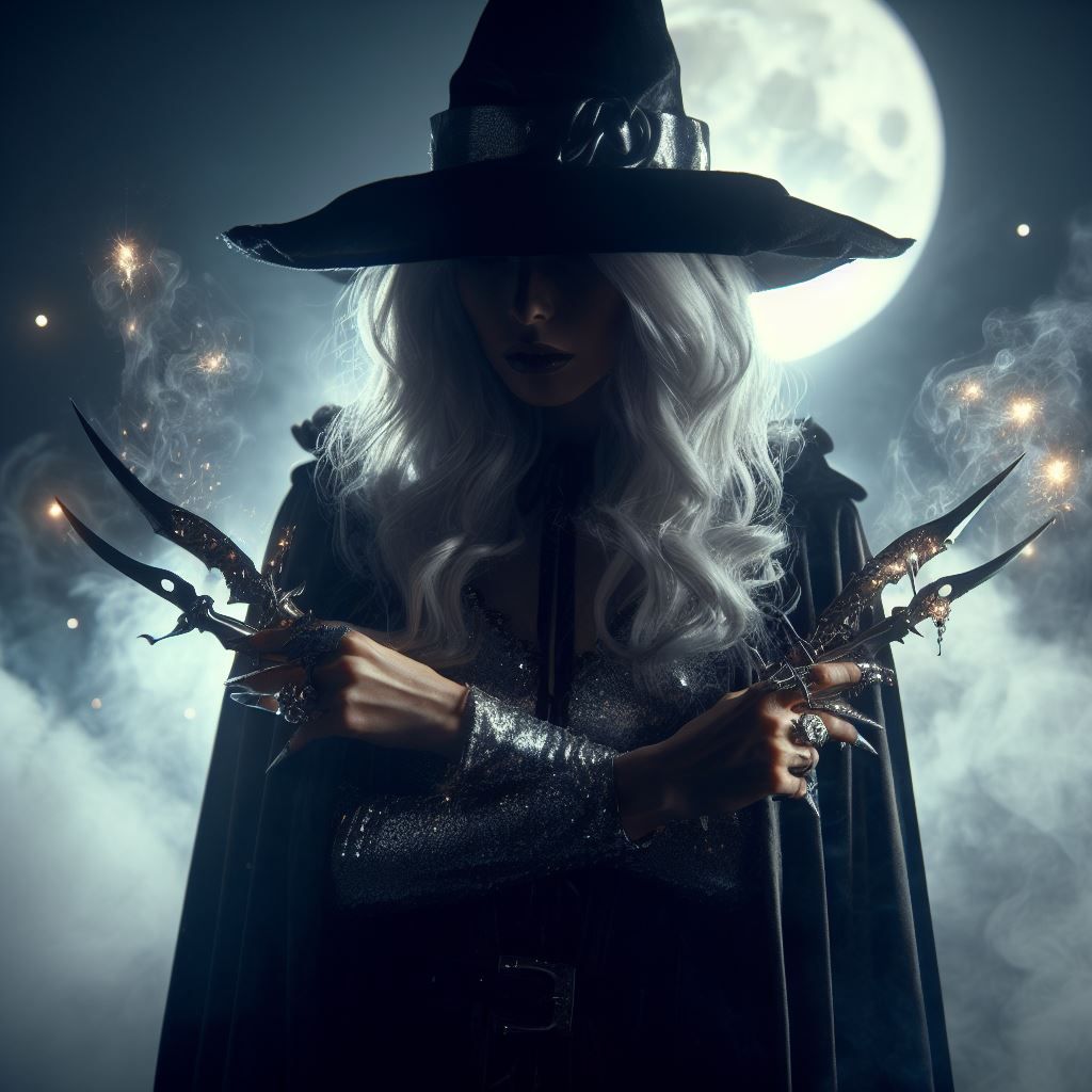 Moonlit Assassin Witch - AI Generated Artwork - NightCafe Creator