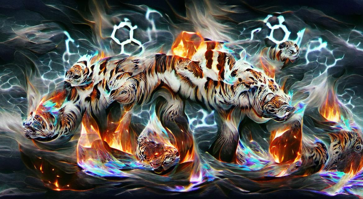Elemental tiger - AI Generated Artwork - NightCafe Creator