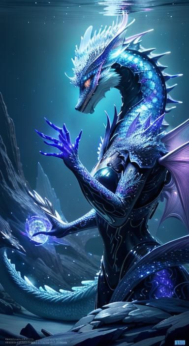 Aqua Dragon (Prototype) - AI Generated Artwork - NightCafe Creator