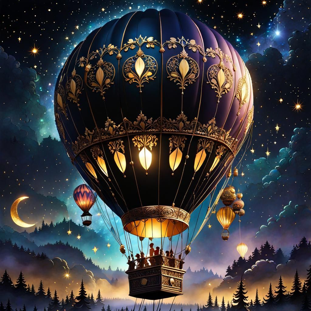 Decorative Air Balloon - AI Generated Artwork - NightCafe Creator
