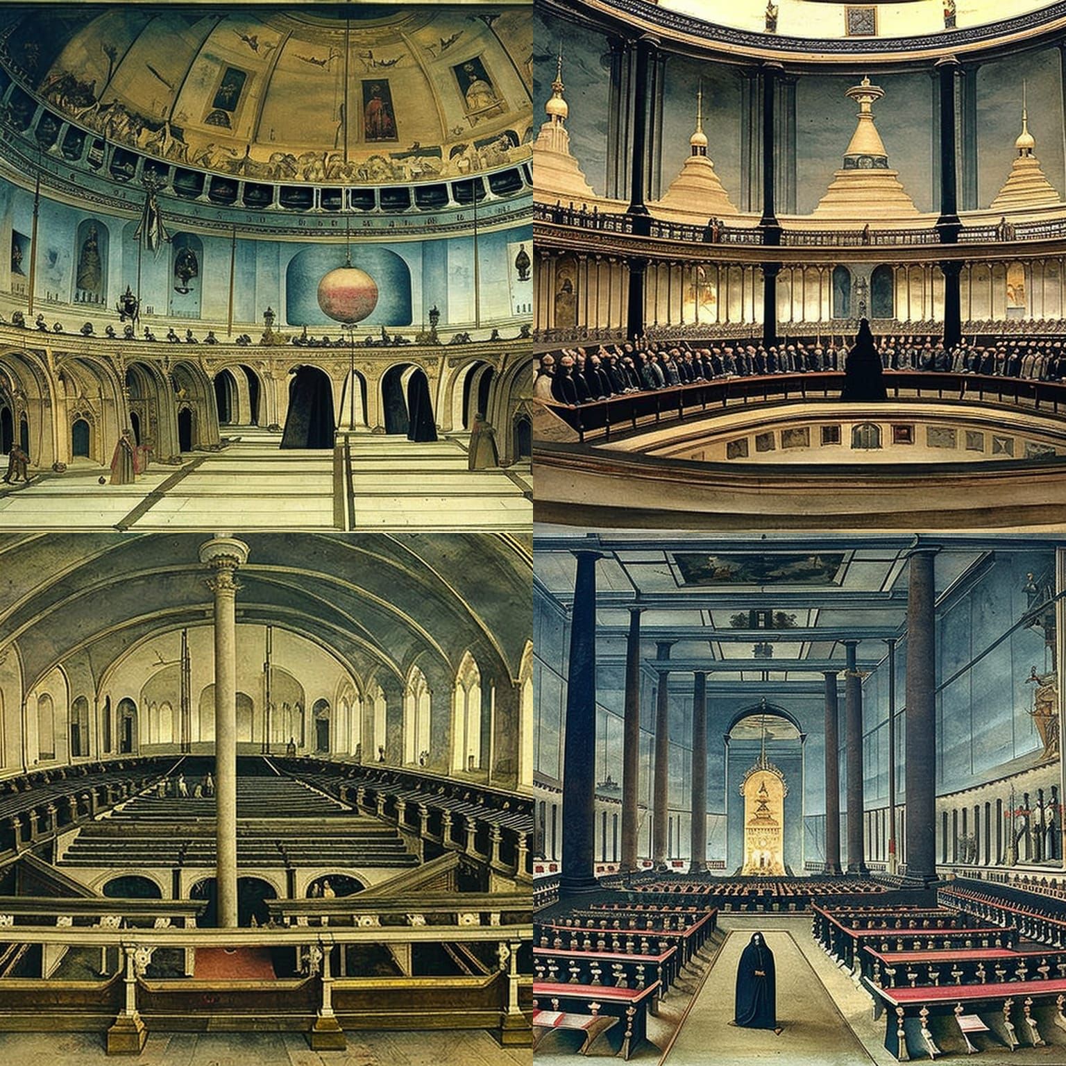 The halls of Congress in the amazing ink and watercolor style of ...