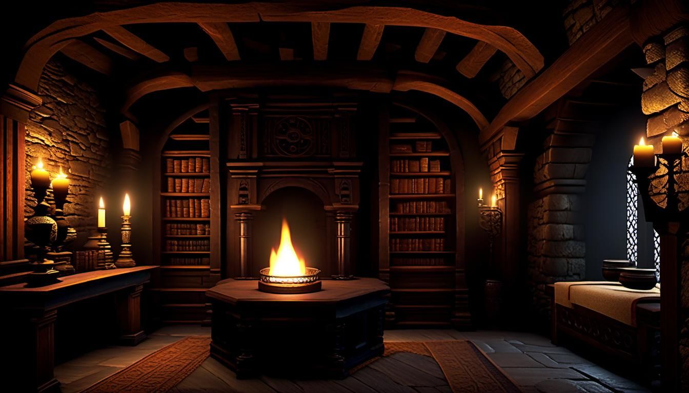 Medieval Lair - AI Generated Artwork - NightCafe Creator