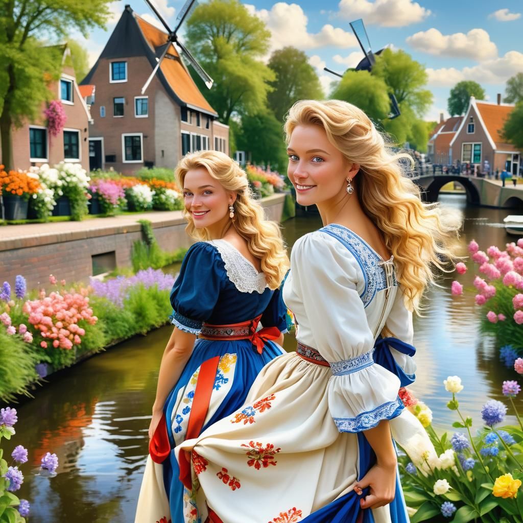 Dutch women - AI Generated Artwork - NightCafe Creator