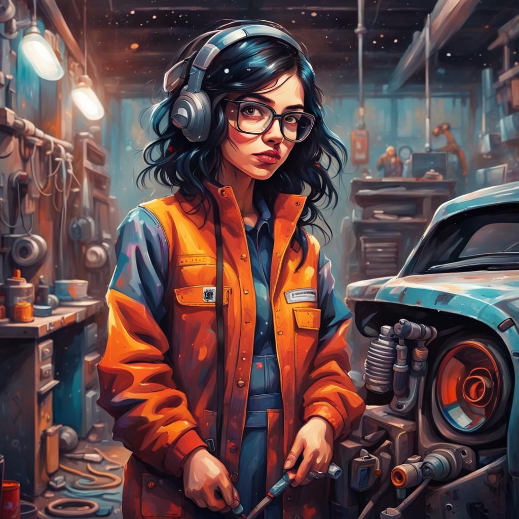 The Mechanic - AI Generated Artwork - NightCafe Creator