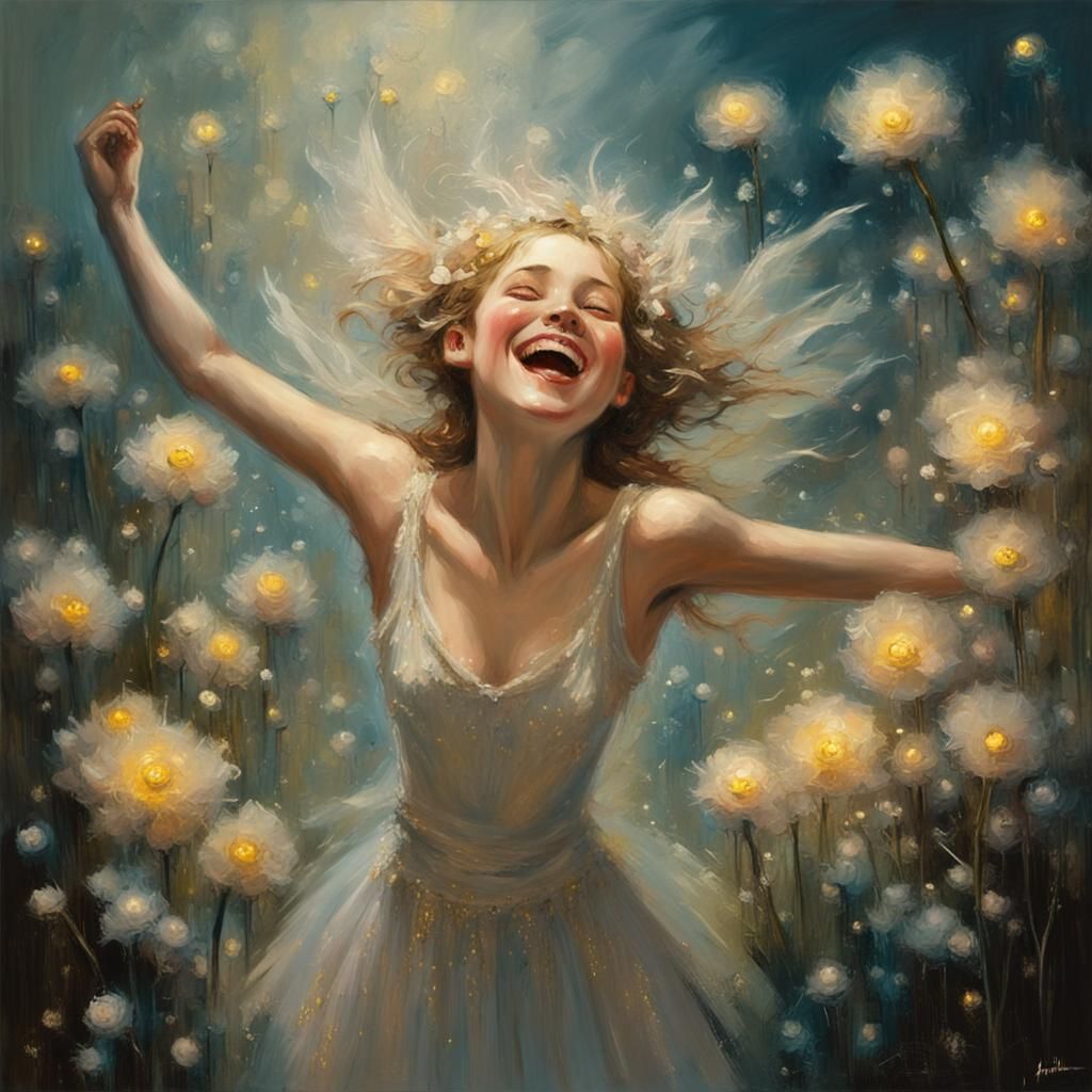 A burst of joy and happiness. - AI Generated Artwork - NightCafe Creator