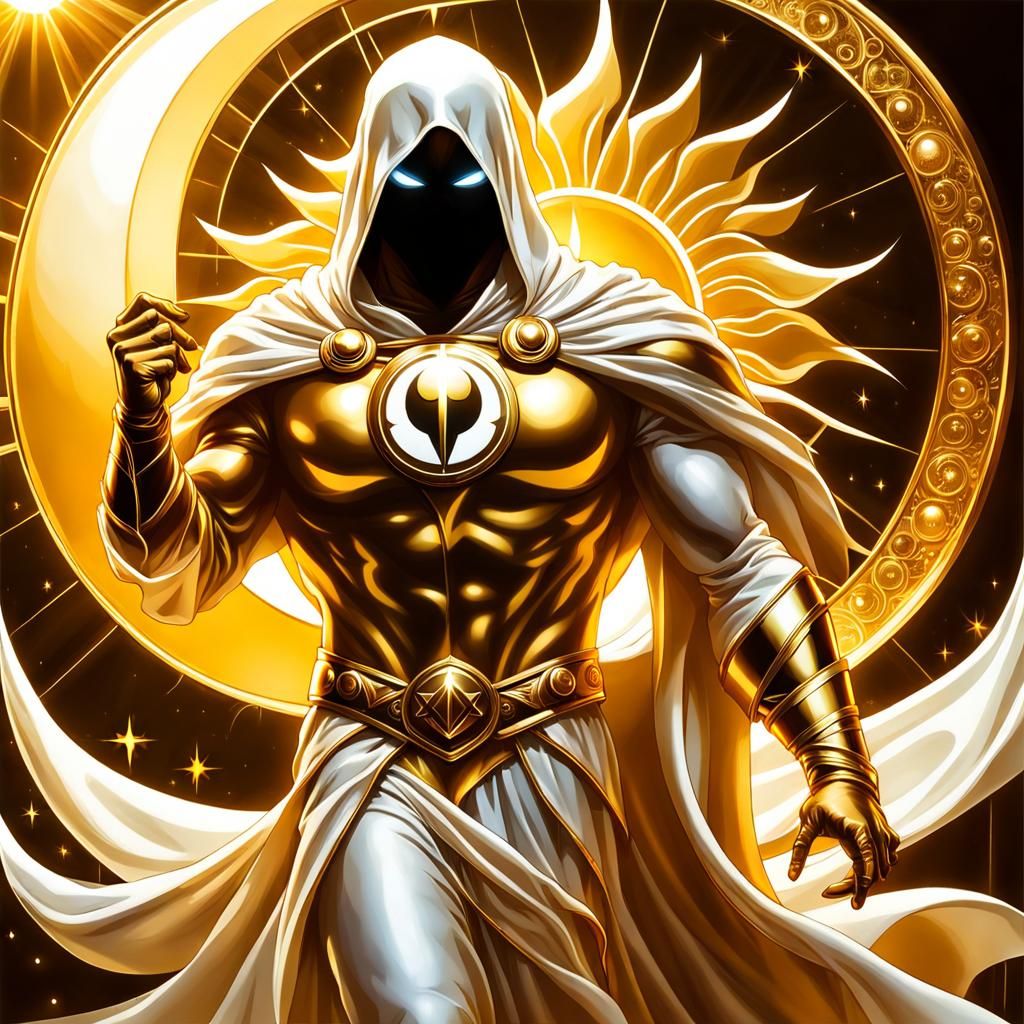 luminous moon knight - AI Generated Artwork - NightCafe Creator