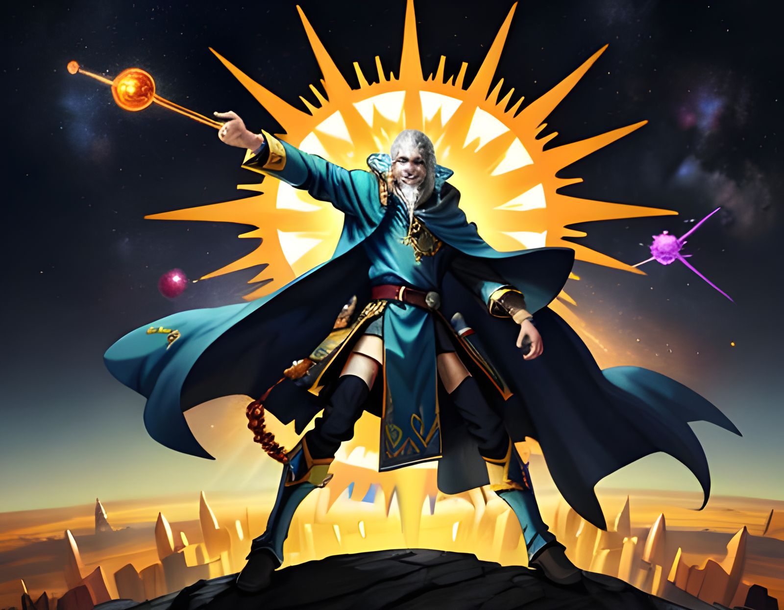 🌌FantaSpace🌌 : Galactic Overlord Sam - AI Generated Artwork - NightCafe Creator