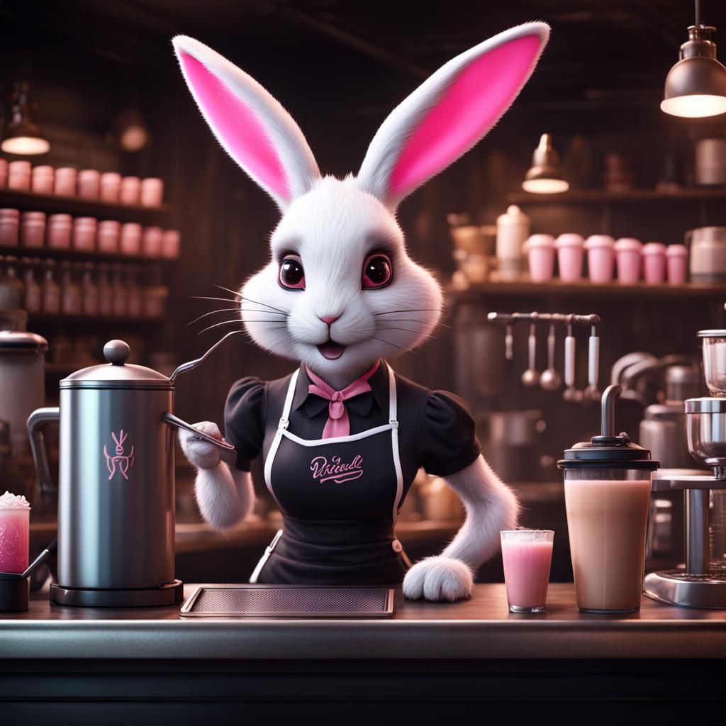 Barista Bunny - AI Generated Artwork - NightCafe Creator