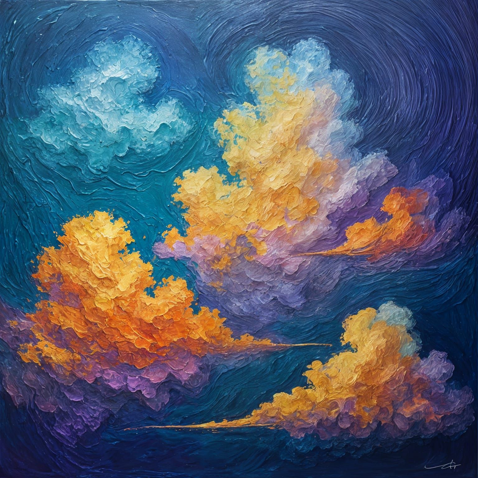 Vibrant Skyscape: A Dance of Colors