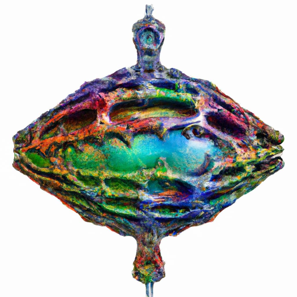 Lightning Made of patina copper verdigris platinum gold rubies and ...