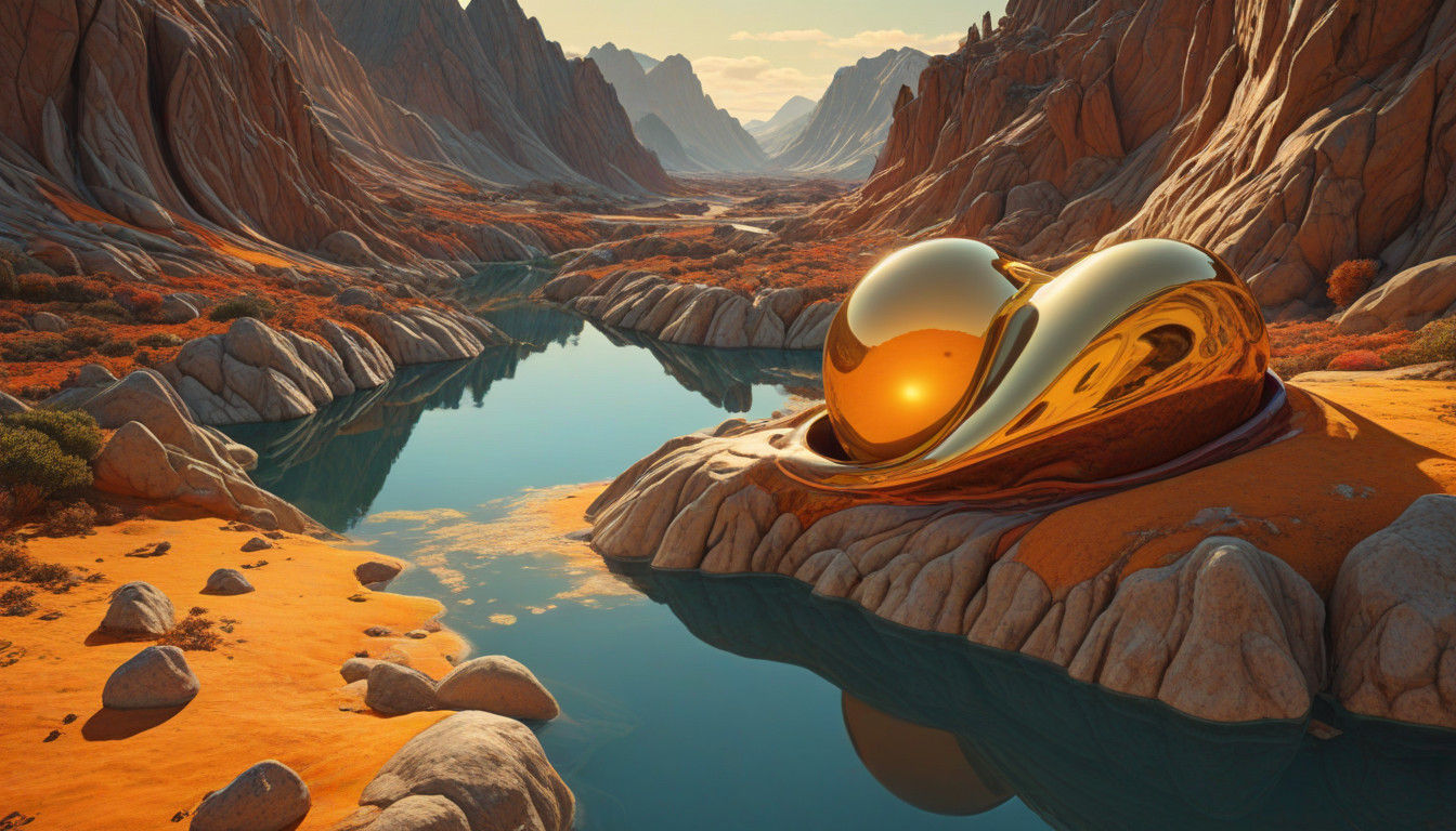 Surrealist Dreamscape with Melting Forms and Figur... - AI Art