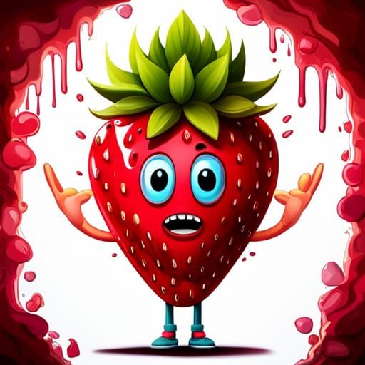 The Strawberry philosopher! - AI Generated Artwork - NightCafe Creator