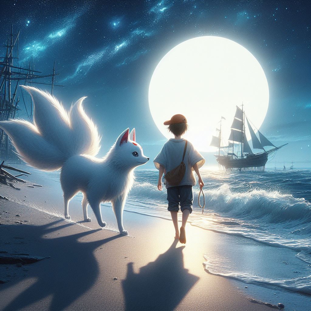 Mythical Pet Kitsune - AI Generated Artwork - NightCafe Creator