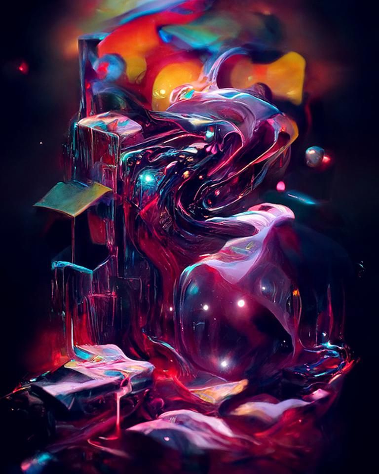 Abstract 01 - AI Generated Artwork - NightCafe Creator