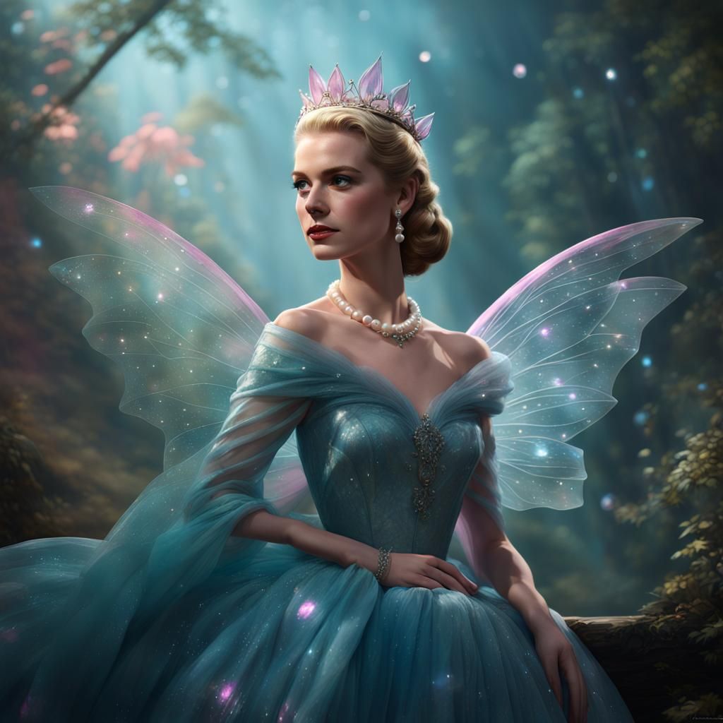 Grace Kelly as a faery queen - AI Generated Artwork - NightCafe Creator