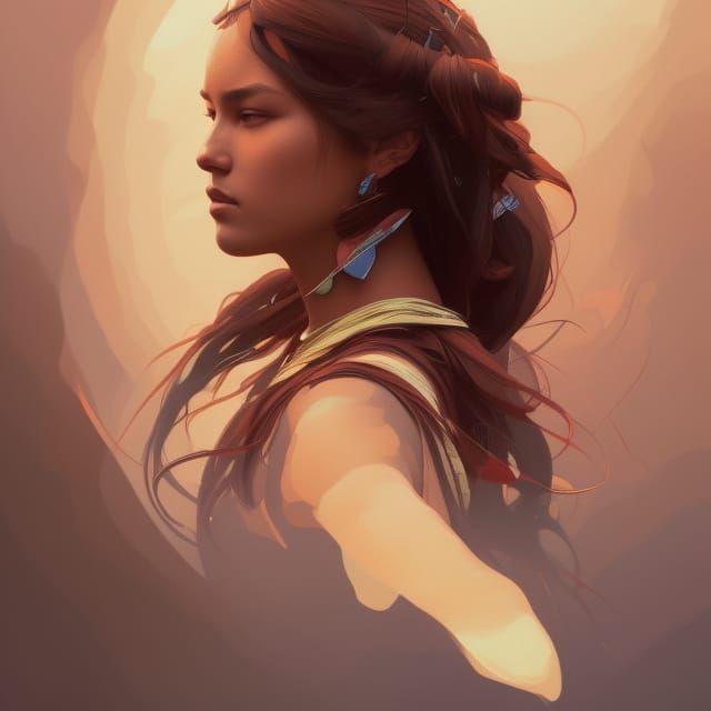 Native Beauty - AI Generated Artwork - NightCafe Creator